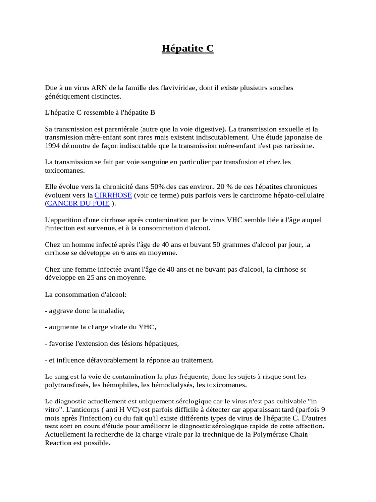 Hépatite C | PDF