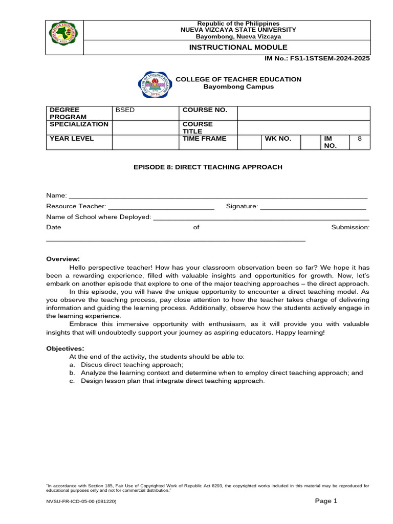 FS-1_Episode-8 | PDF