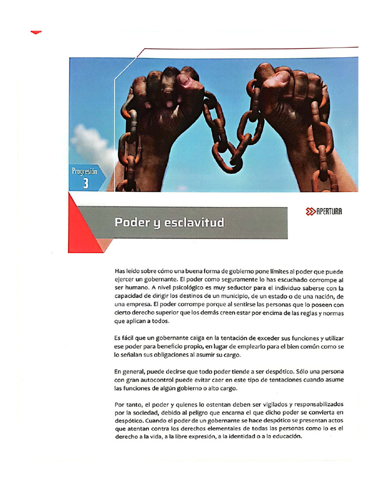 Lectura Poder y Esclavitud | PDF
