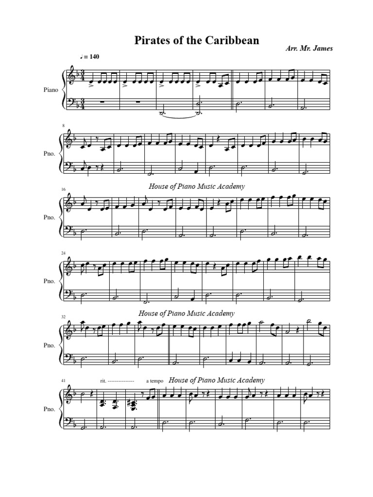 Pirates of the Caribbean music | PDF