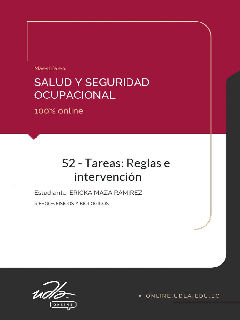 S2 - Tareas Reglas e Intervención - ERICKA MAZA | PDF