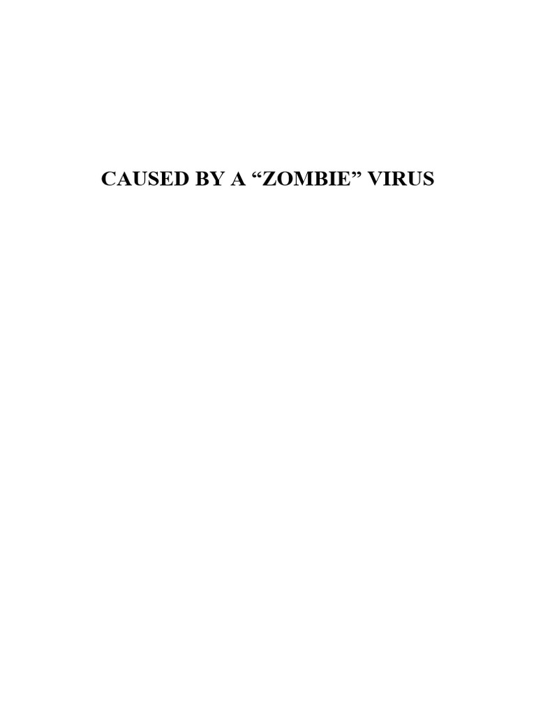 Dissertation - Zombie Virus | PDF