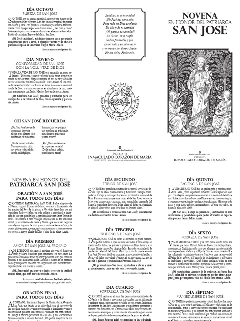 Novena A San Jose | PDF