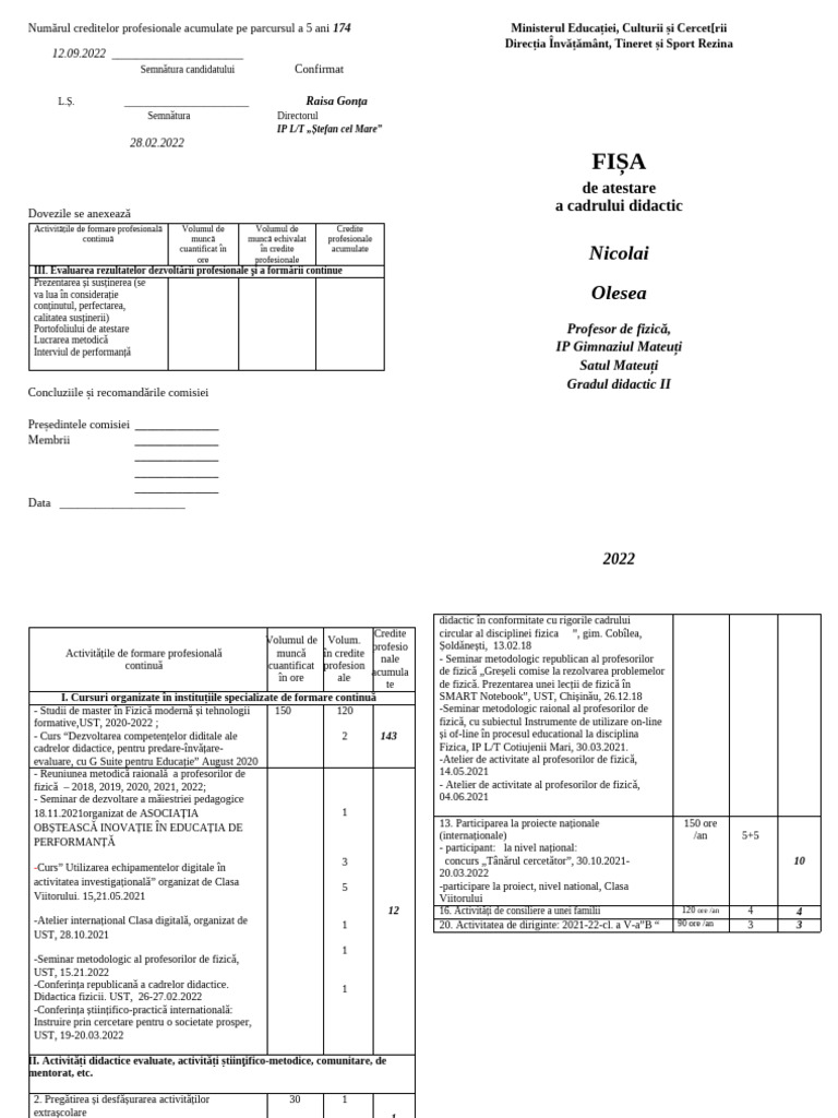 Fisa-de-atestare-TTiron | PDF