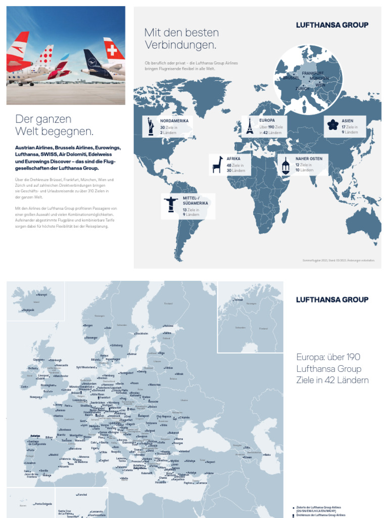 Flyer Network Maps Streckennetzkarten Sommer 2023 Quer DE Screen | PDF