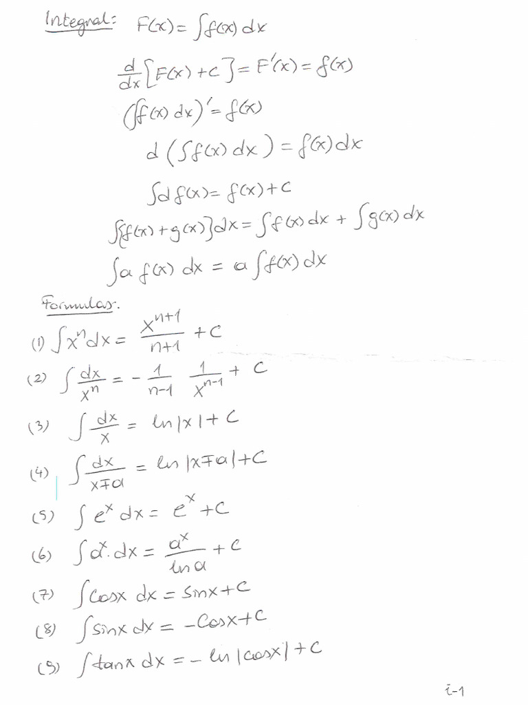 Chapter 5 - Integrals | PDF