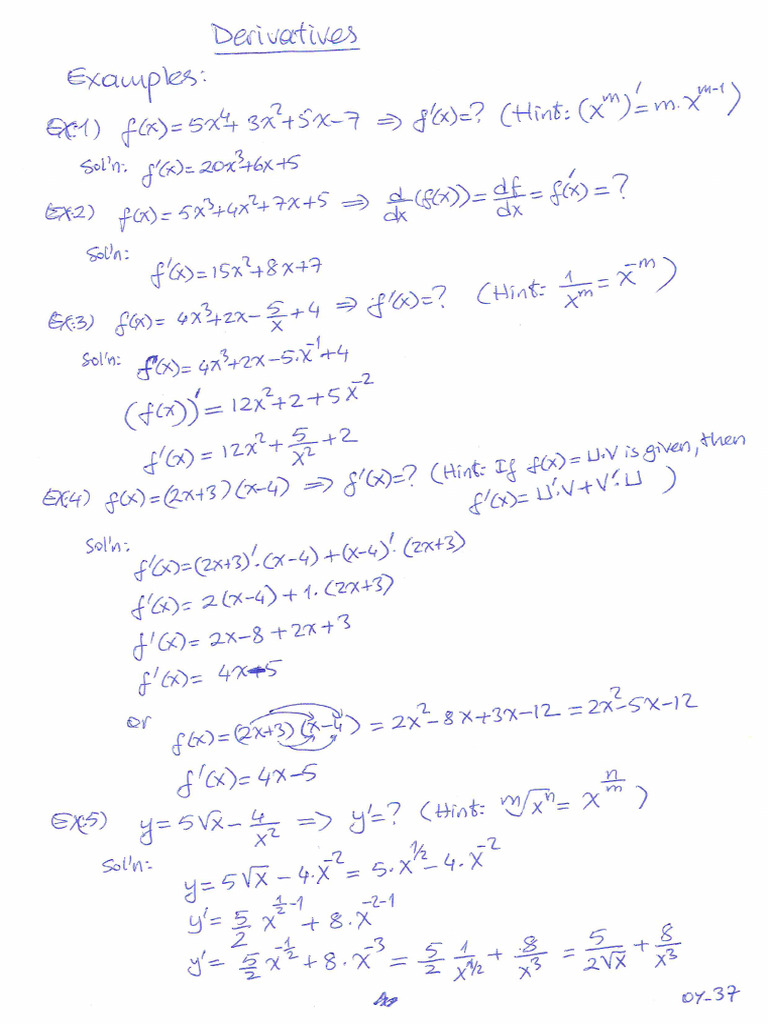 Chapter 3 - Derivatives | PDF