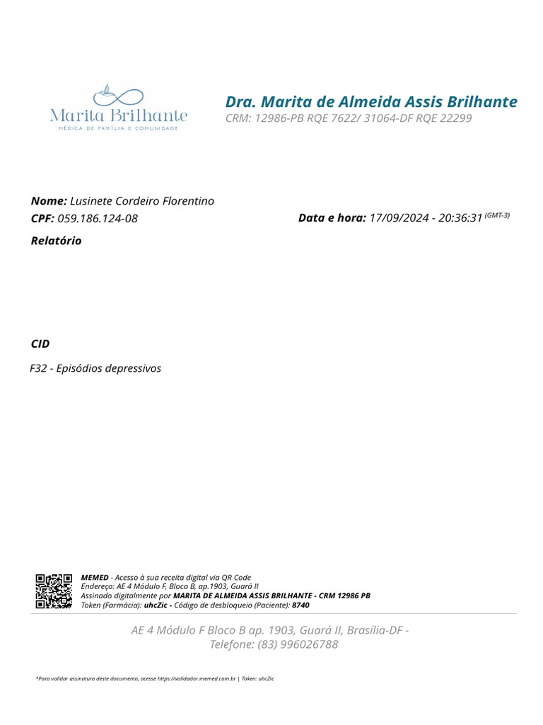 Relatório Marita | PDF