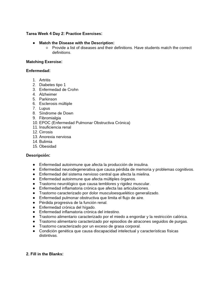Tarea Week 4 Day 2 - Practice Exercises | PDF