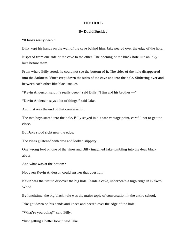 THE HOLE Puzzle | PDF