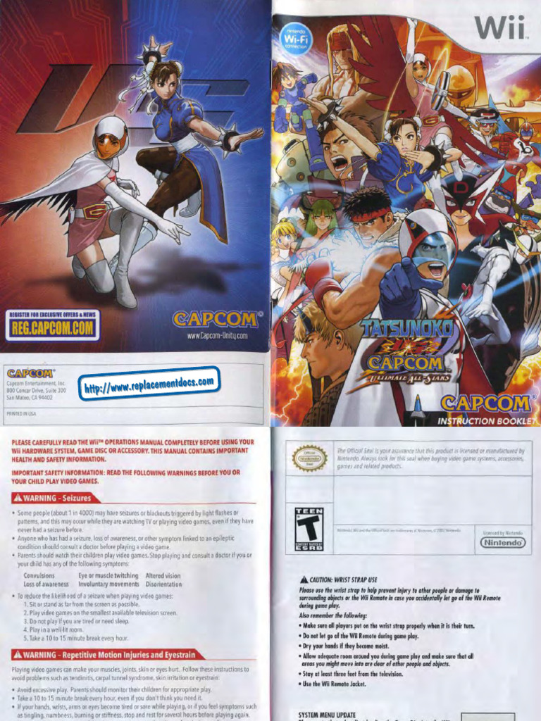 Tatsunoko Vs Capcom Ultimate All-Stars - Manual - WII | PDF