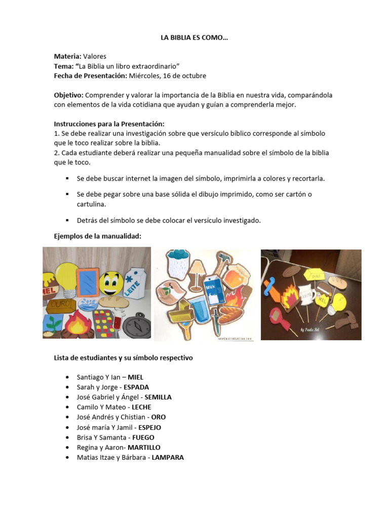 La Biblia Es Como - 3a | PDF