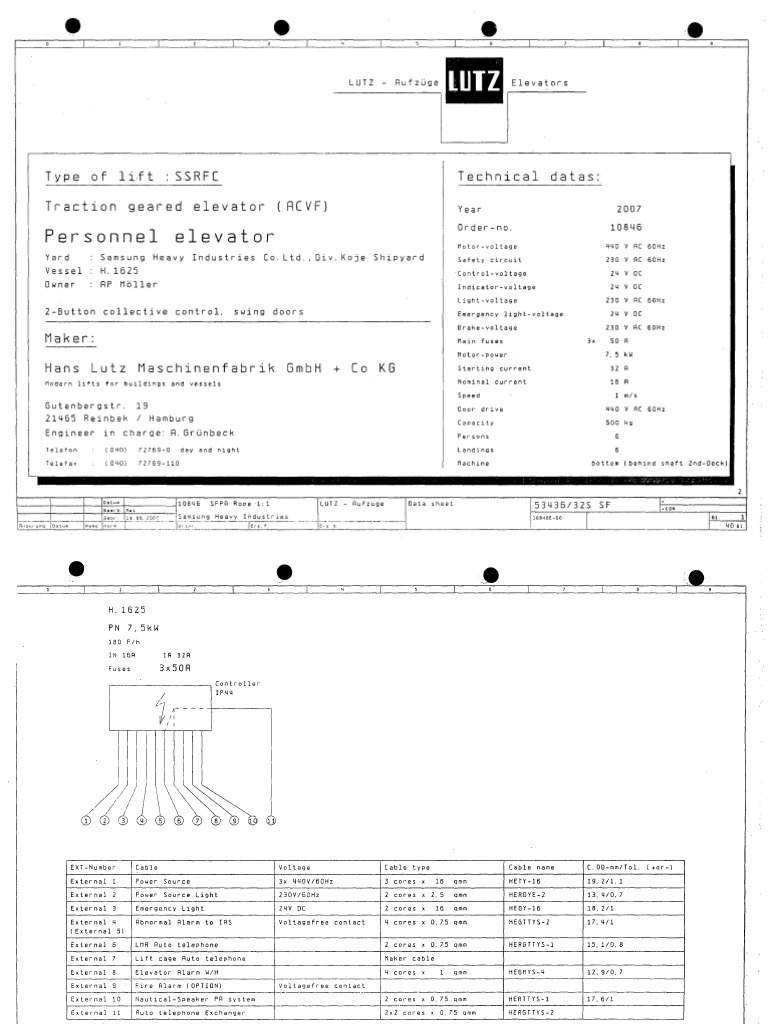 Personnel Lift Operation Manual Electrical-2 | PDF