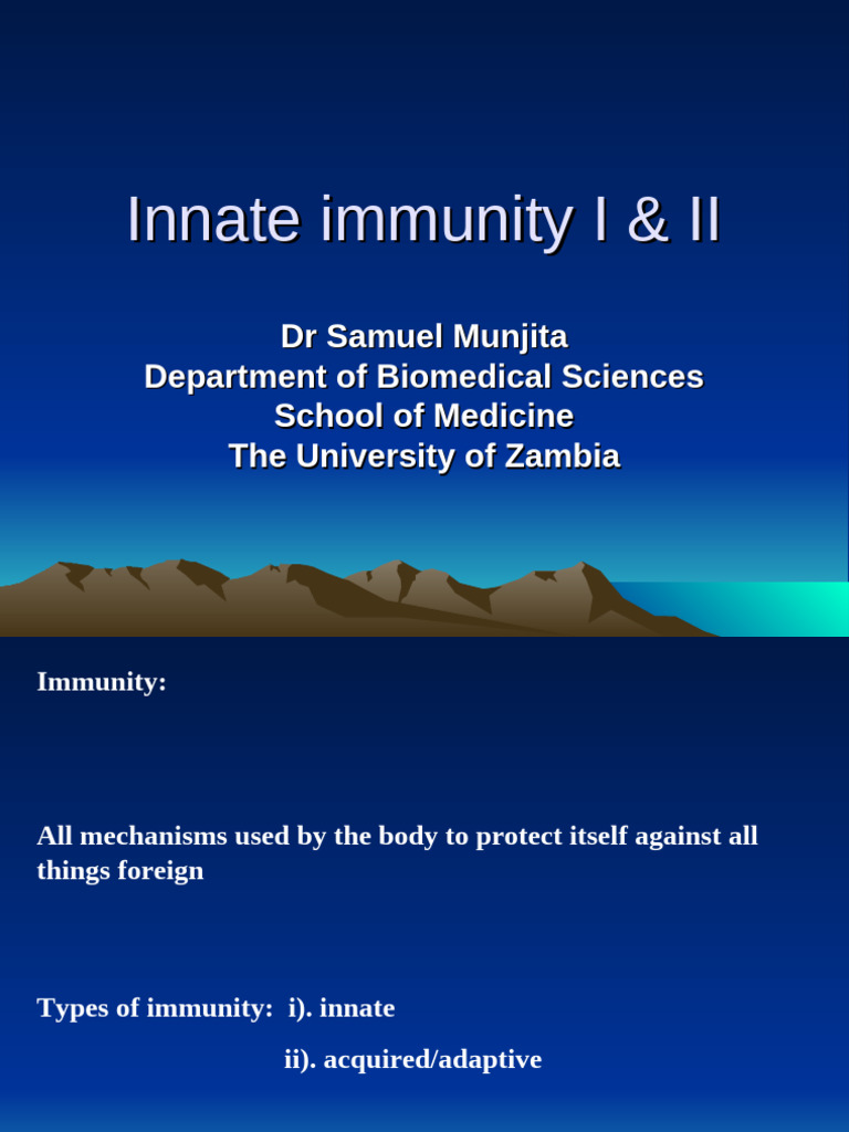02 INNATE IMMUNITY Lecture Notes | PDF | Complement System | Innate ...