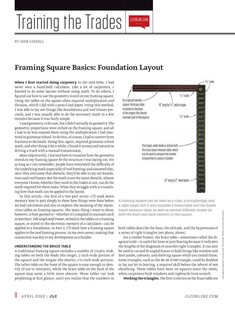 Squaring Structures (JLC ARTICLE) | PDF