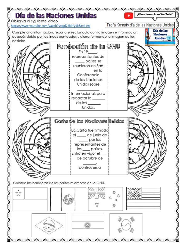 Actividades Día de Las Naciones Unidas Profa Kempis | PDF