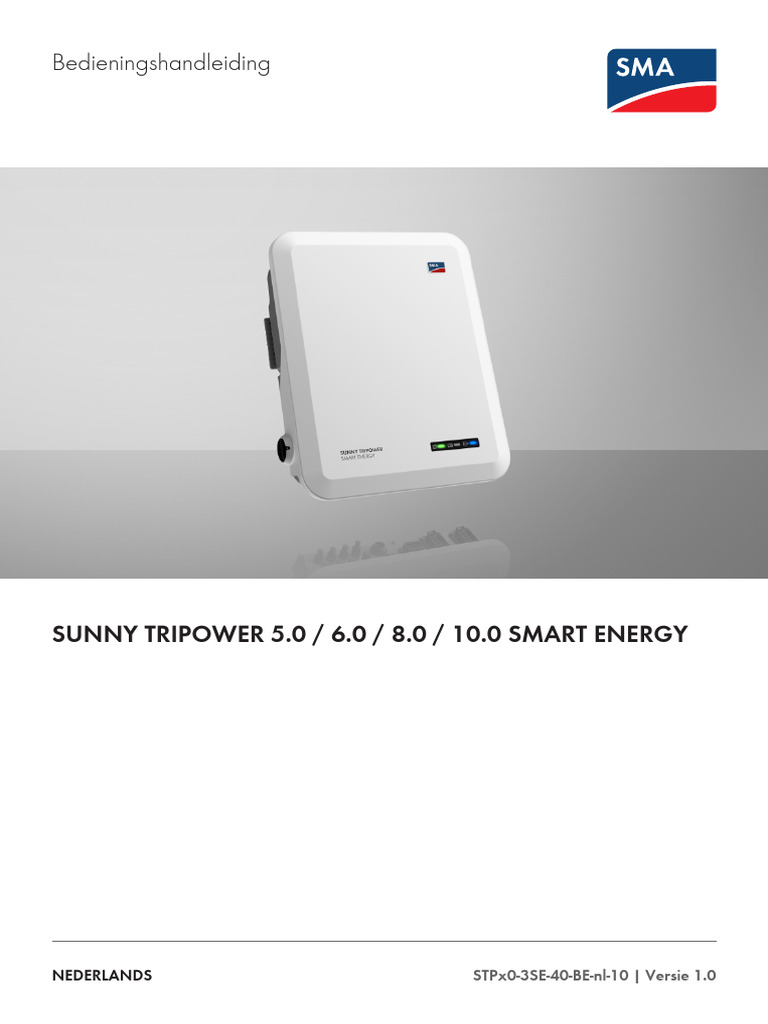 SMA Installation Manual STP 5.0-10.0 Smart Energy NL | PDF