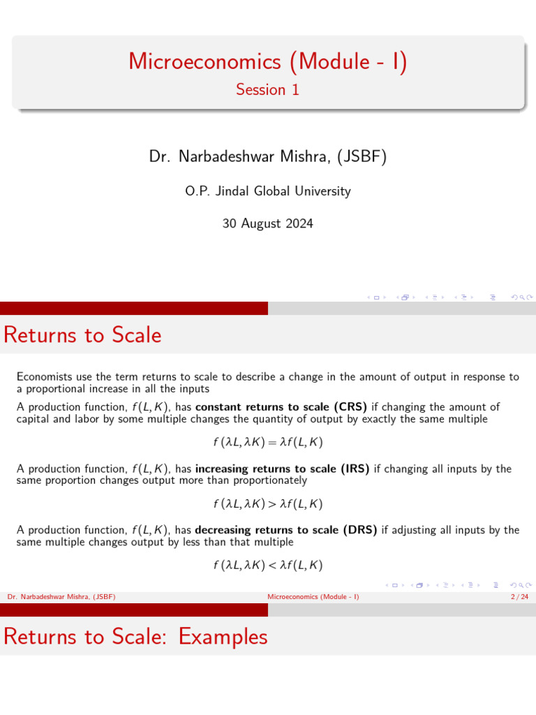Microeconomics Session7 | PDF