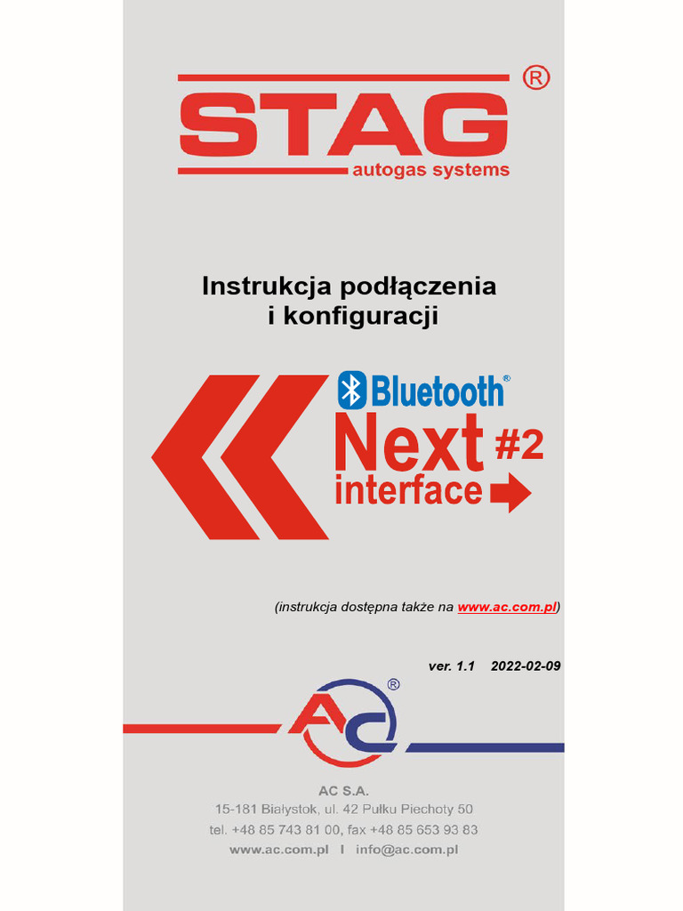 Bluetooth Next II Instrukcja 202.1 PL | PDF