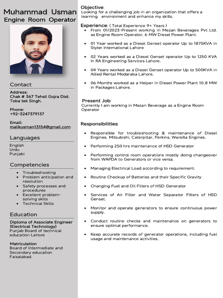 Usman CV | PDF