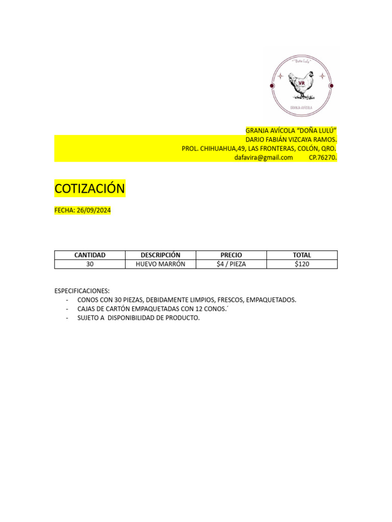 COTIZACION | PDF