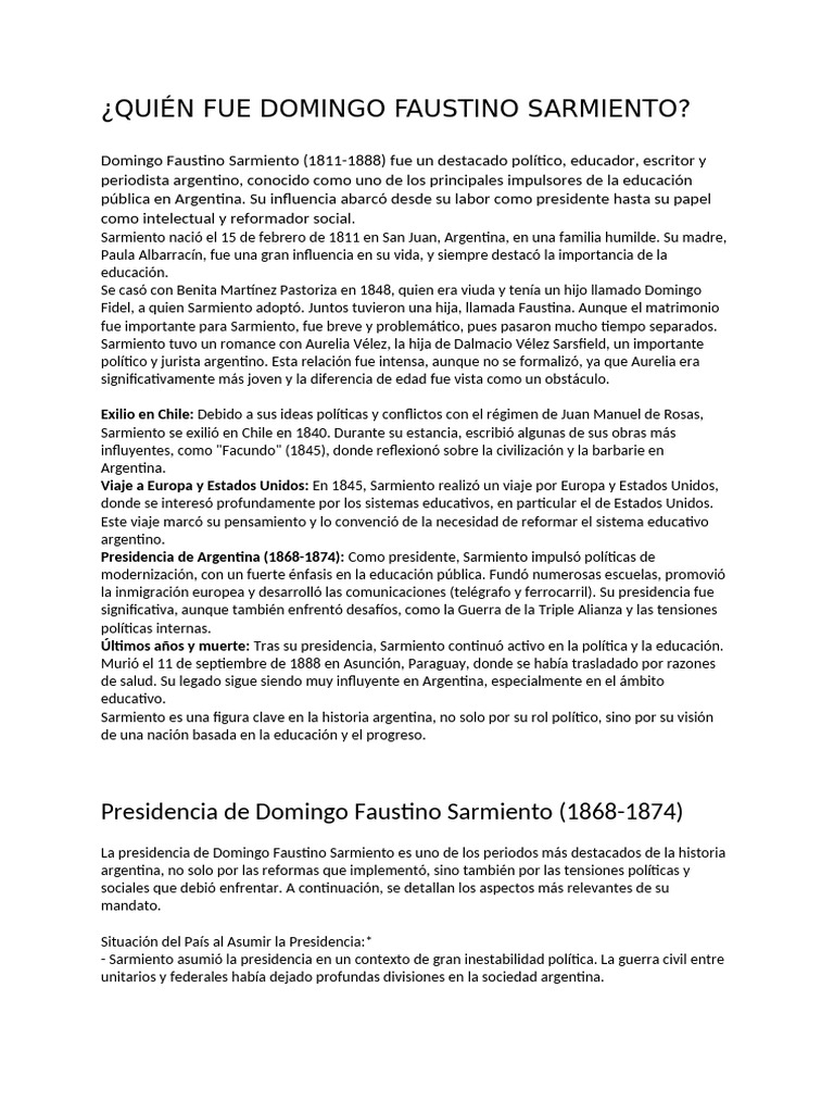 Sarmiento CCP Clase | PDF