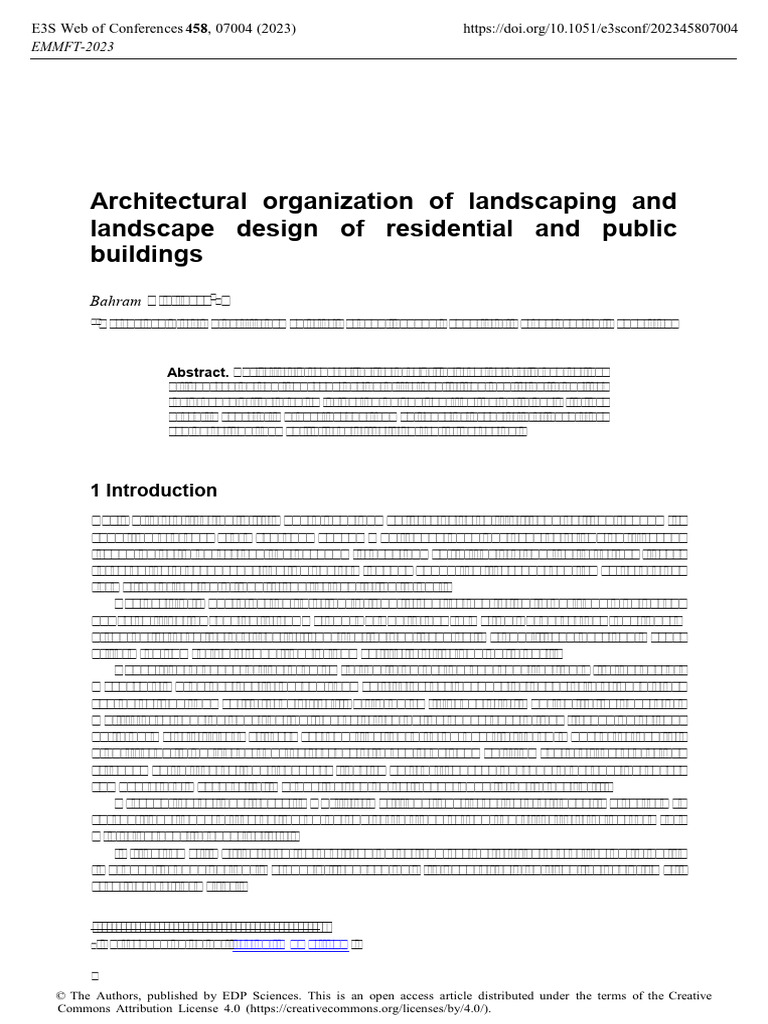 Architectural Organization of Landscaping and Land | PDF | Gardens | Lawn