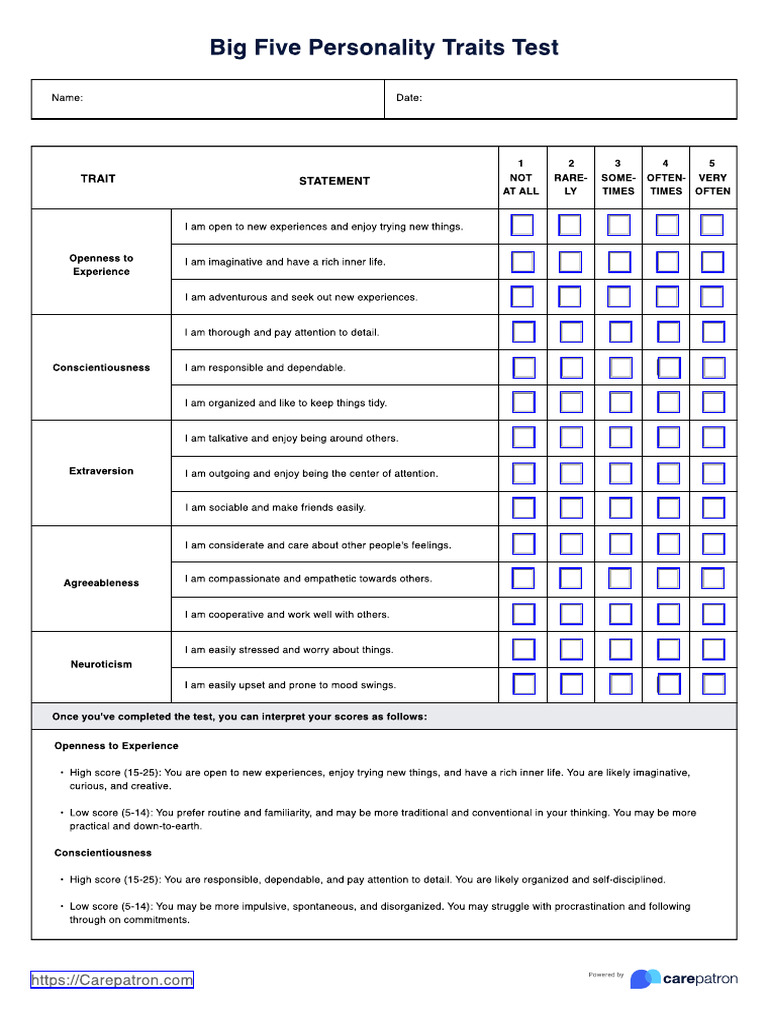 big-5-personality-test | PDF