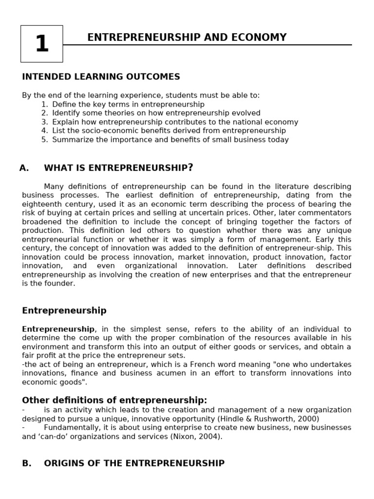 Entrep Mind - Midterm Coverage | PDF
