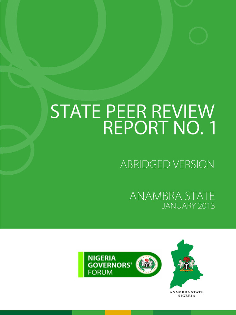 Anambra State Peer Review Report - Abridged Version | PDF