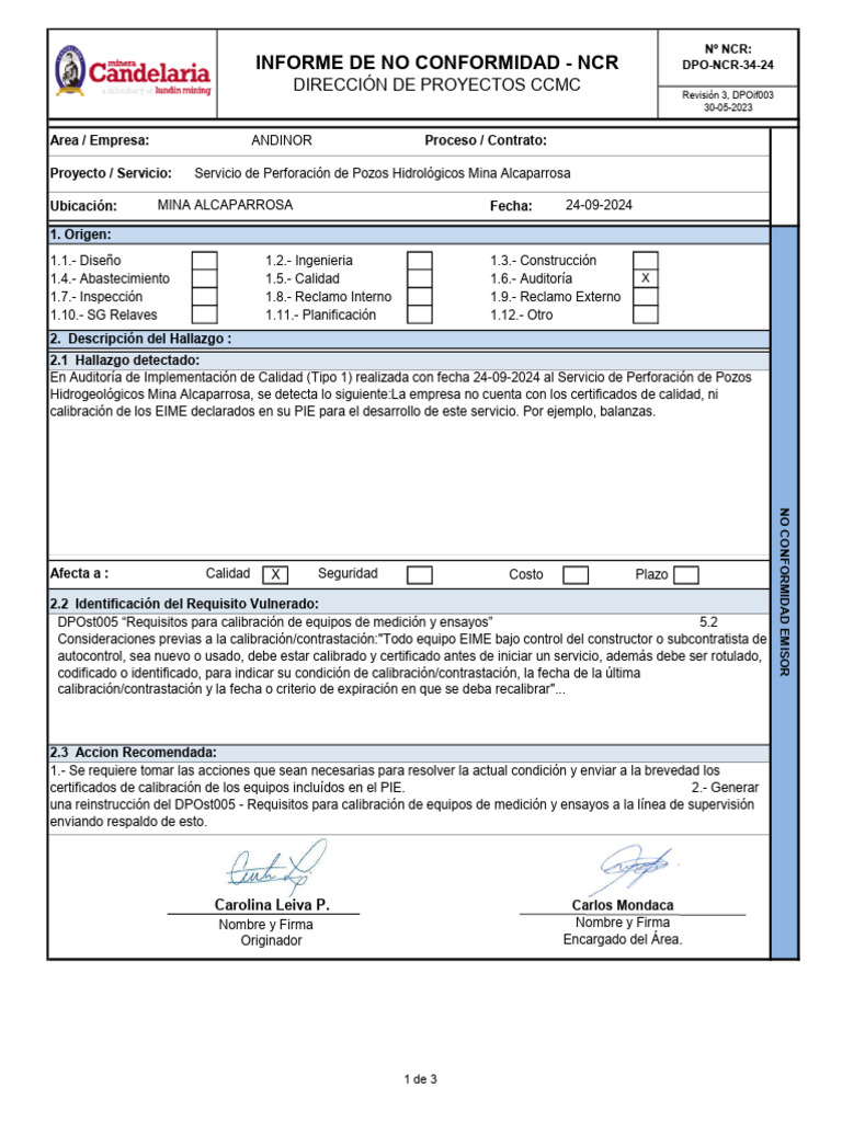NCR-34-24 Respuesta | PDF