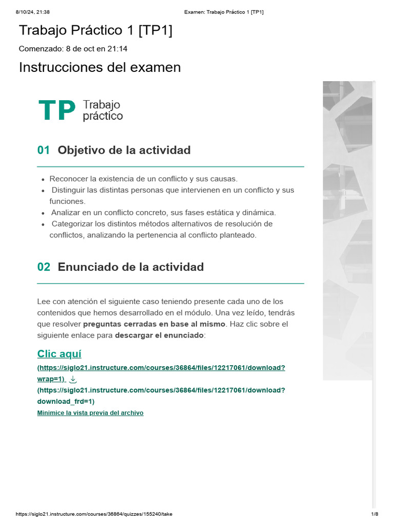 TP 1 MEDICACION | PDF