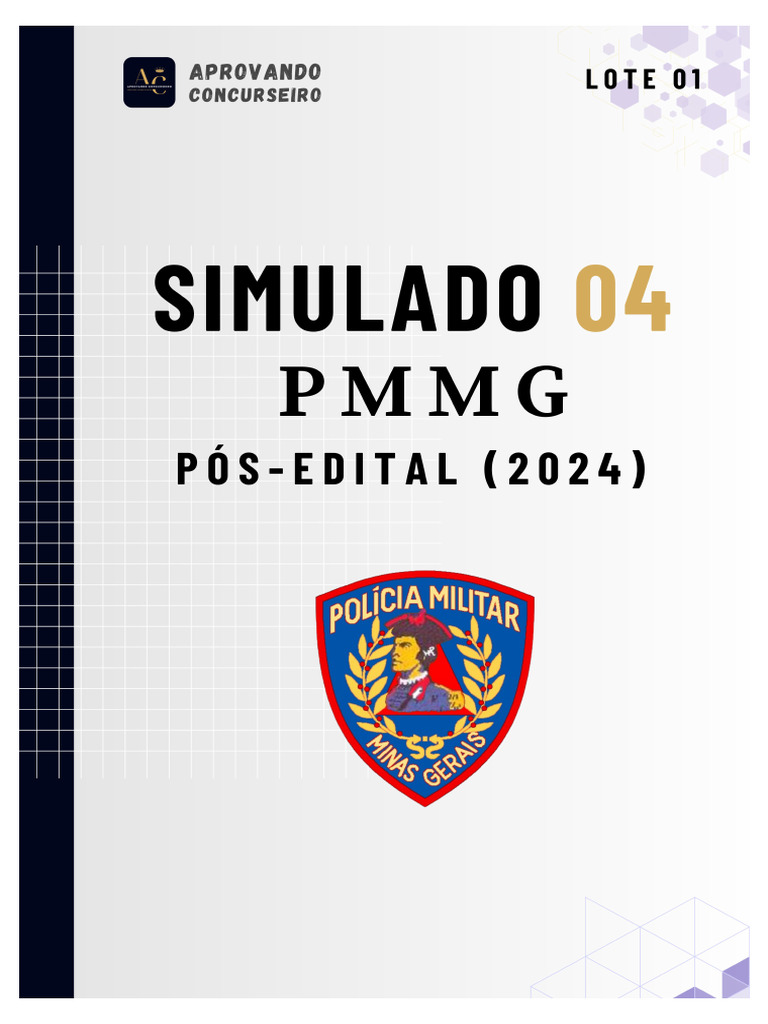 Simulado 04 - PMMG | PDF