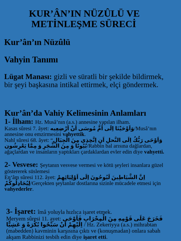 Tefsir Usulü 2. Ders | PDF