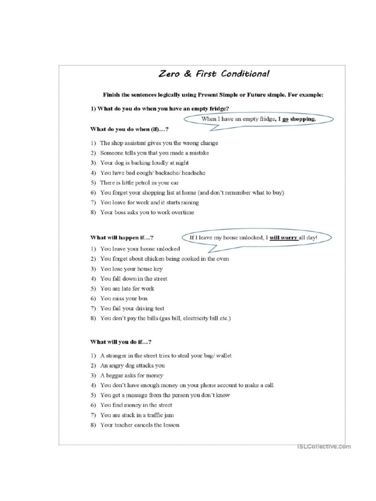 100 Zero Conditional Questions For Conversation | PDF