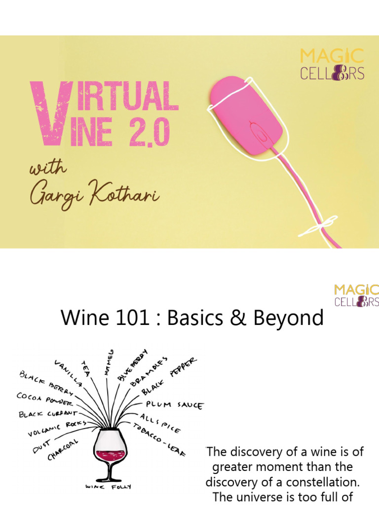 Wine 101 Basics & Beyond | PDF | Wine | Cooking, Food & Wine