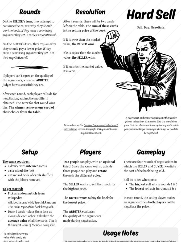 Hard Sell - US Letter Tri-Fold | PDF