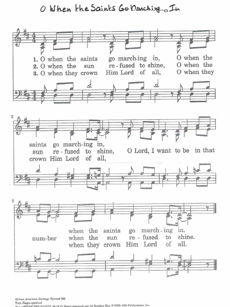 O When The Saints | PDF