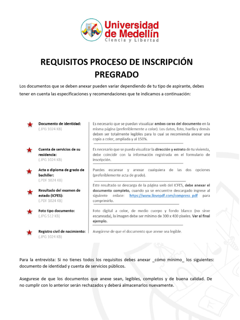 Guia para Anexar Documentos Pregrado | PDF