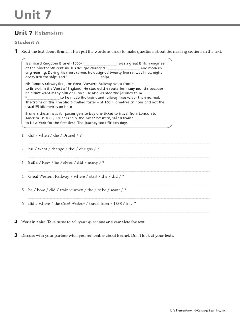 Elem Unit7 Extension Be | PDF