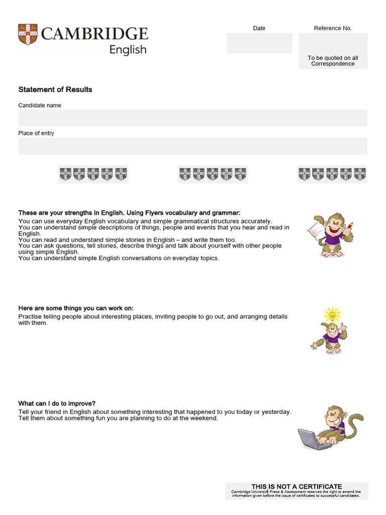 Statement of Result | PDF