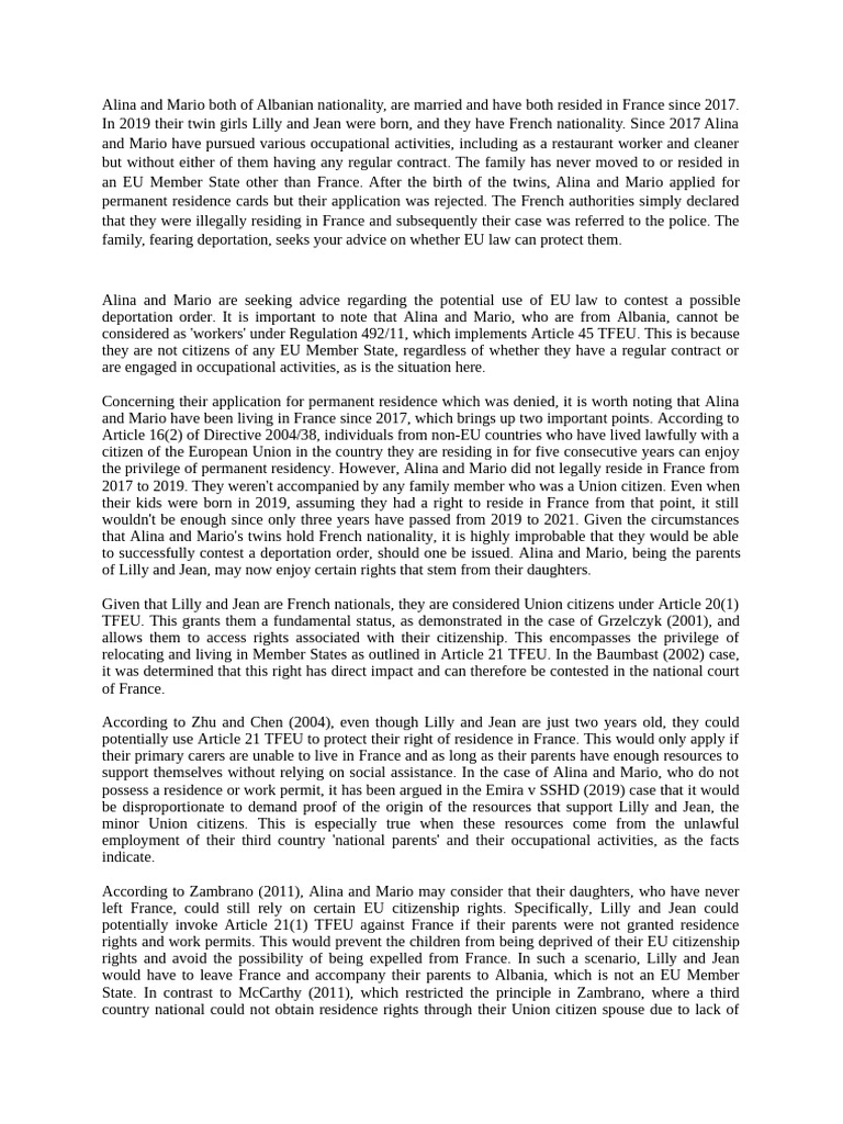 FMP - 16.03.24 (Alina & Mario) | PDF