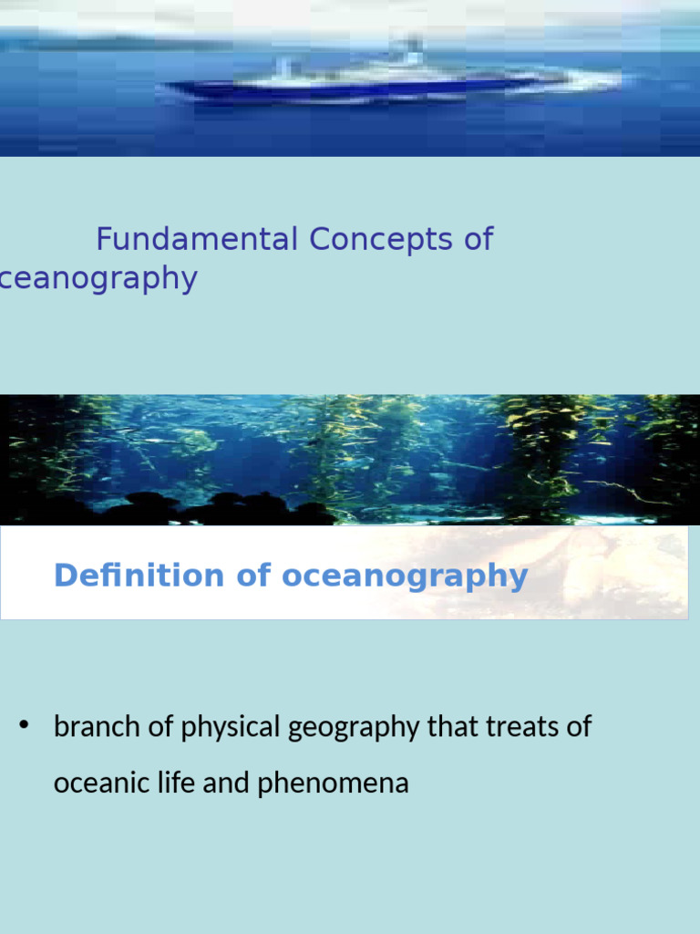 Fundamental Concepts of Oceanography | PDF