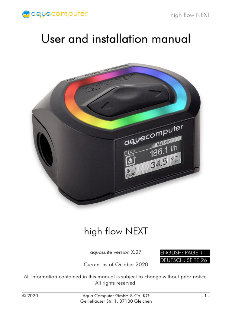 High Flow NEXT en | PDF