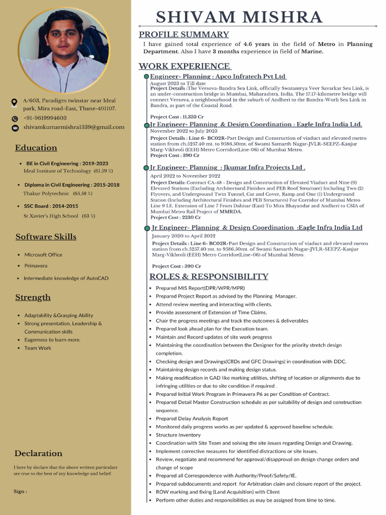 Black White Minimalist CV Resume | PDF