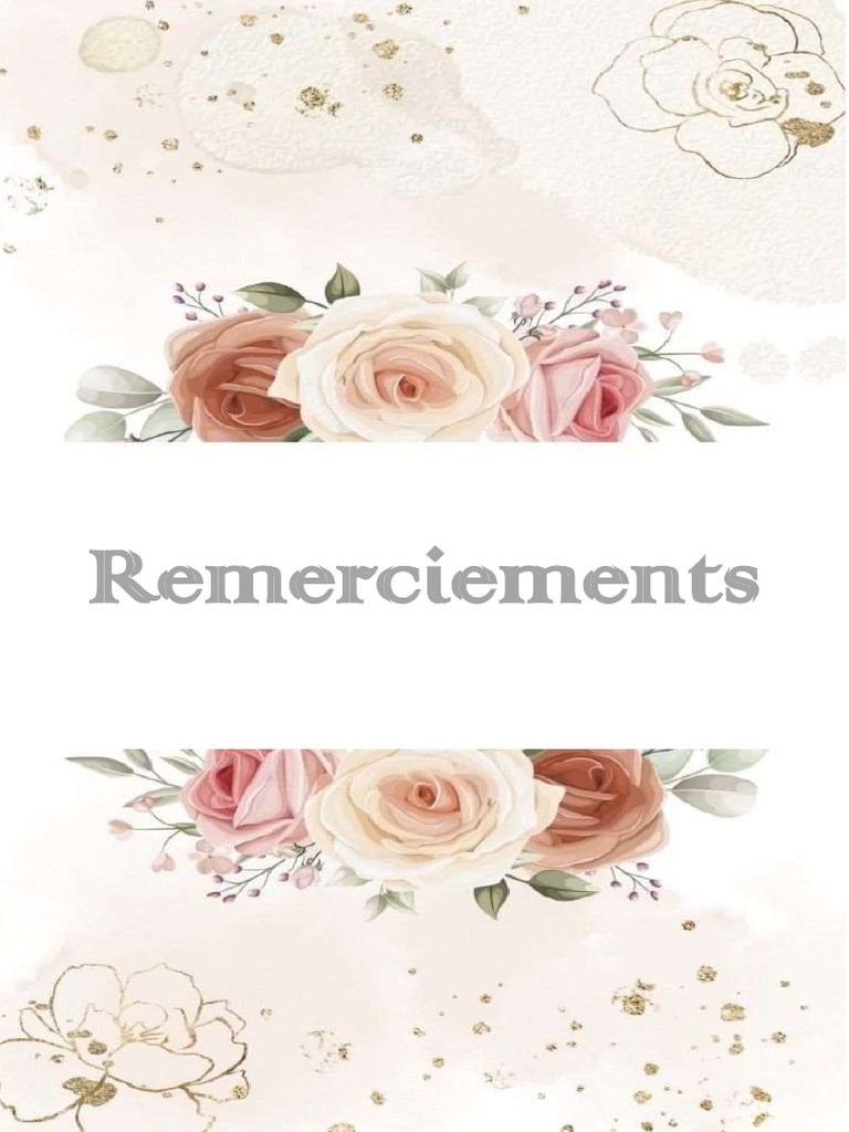 Remerciement 1 | PDF