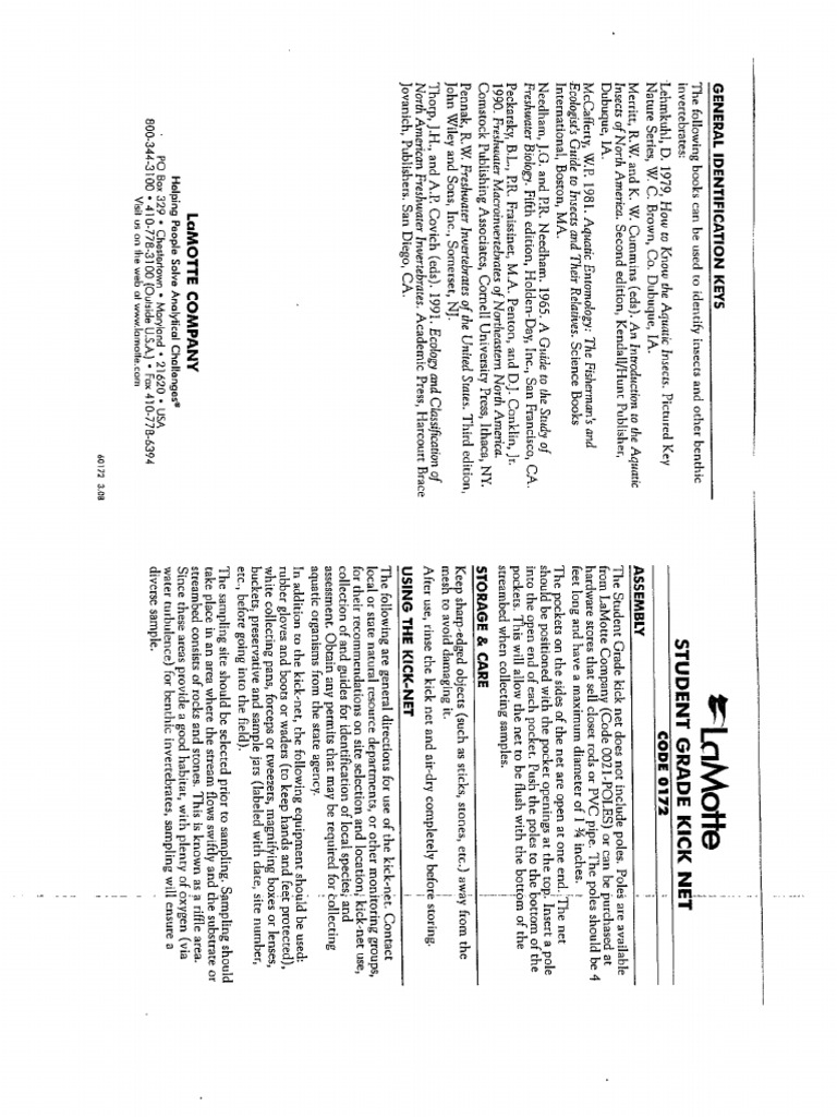 Student Kick Net Instructions | PDF