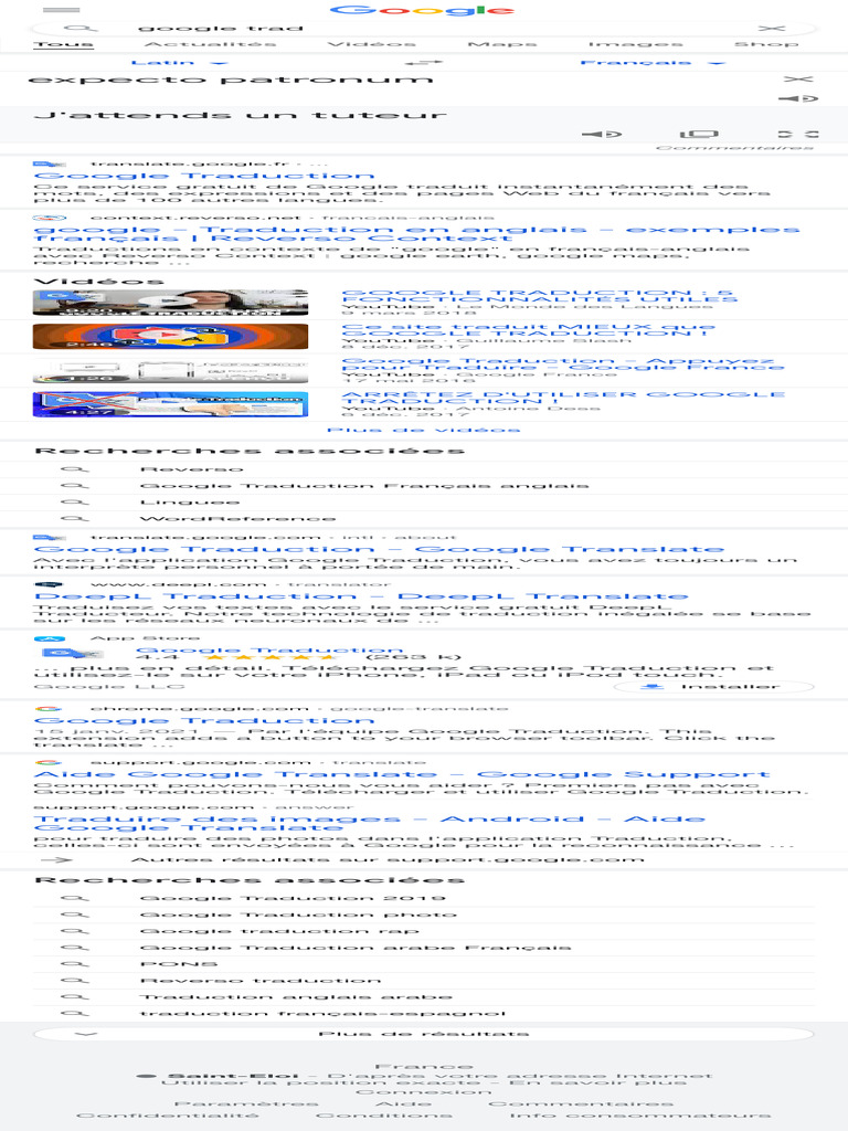 Google Trad - Recherche Google | PDF