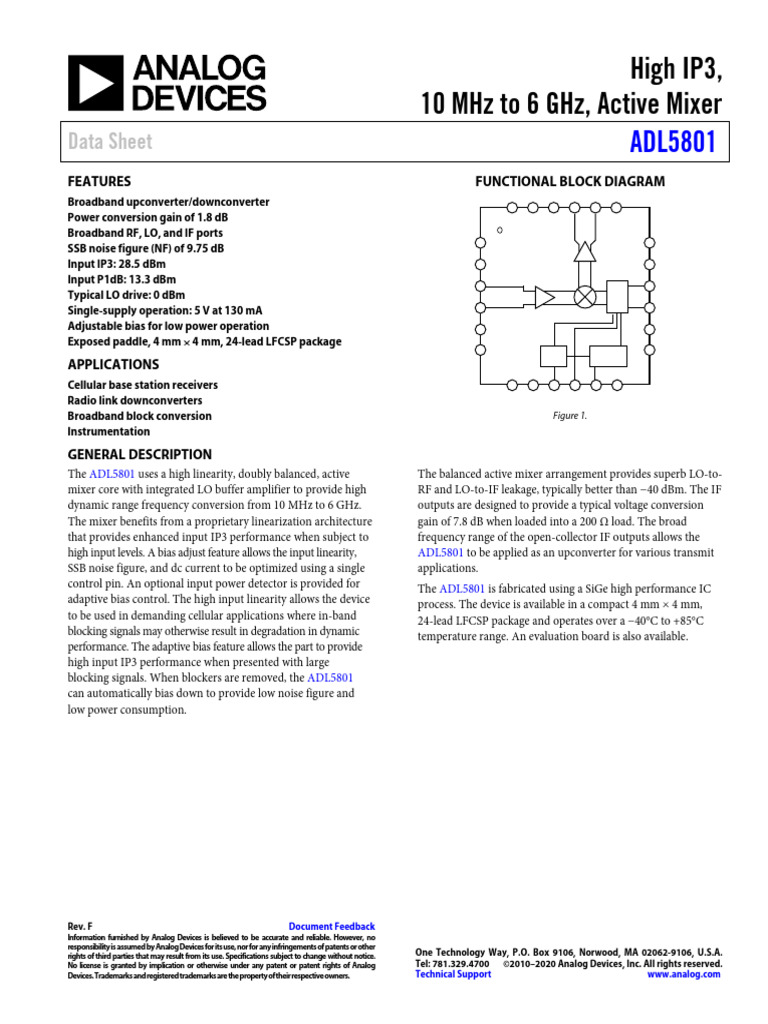 adl5801 | PDF