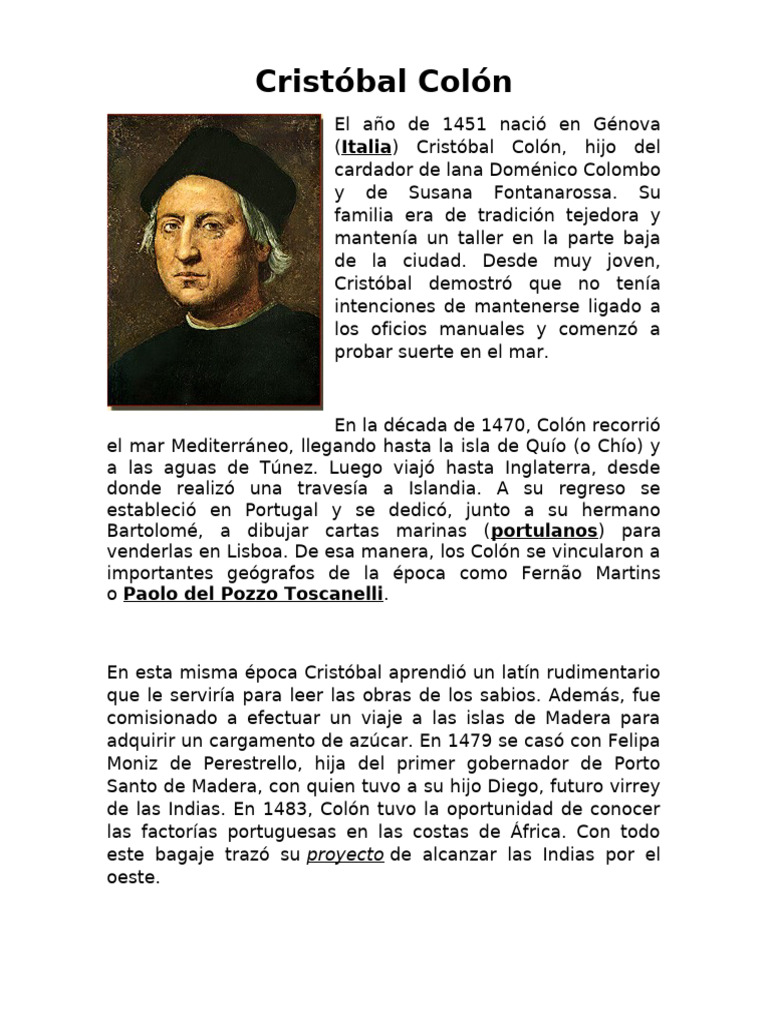 Cristóbal Colón | PDF